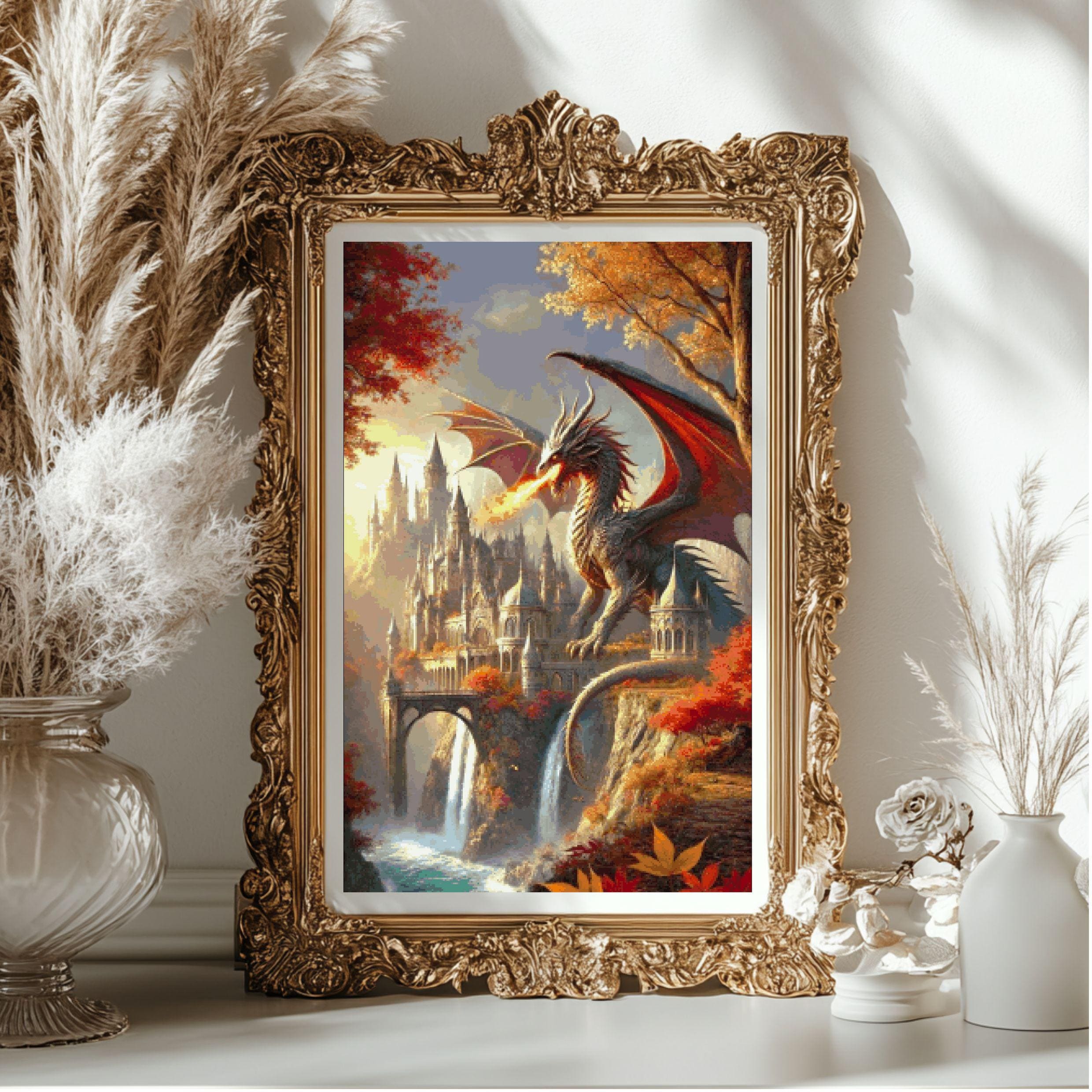 PDF "the Dragon's Dominion" Cross Stitch Pattern DMC, Pattern Keeper ...