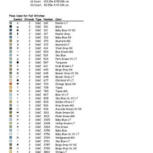 PDF " Rivendell Sunrise" + BONUS Chart Cross Stitch Pattern DMC ...