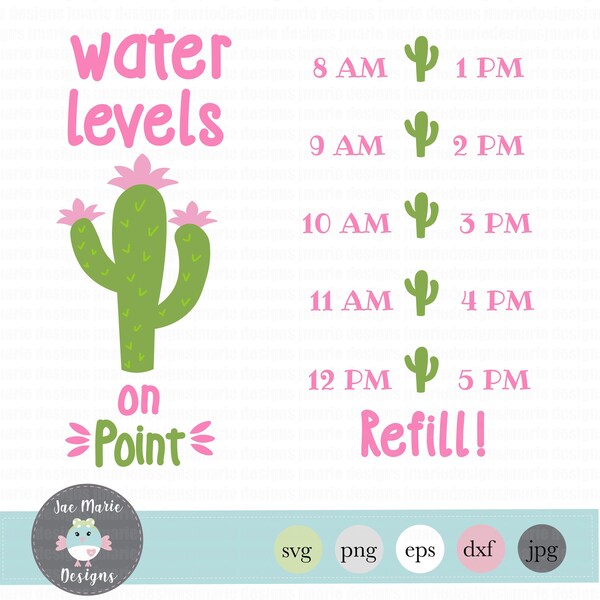 Water Bottle Tracker Svg - Etsy