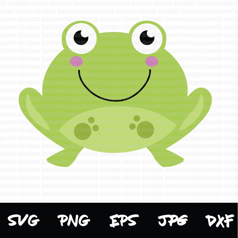 Spring Frog Svg Cut File Svg Cut File Scrapbook Cut File Cute Clipart
