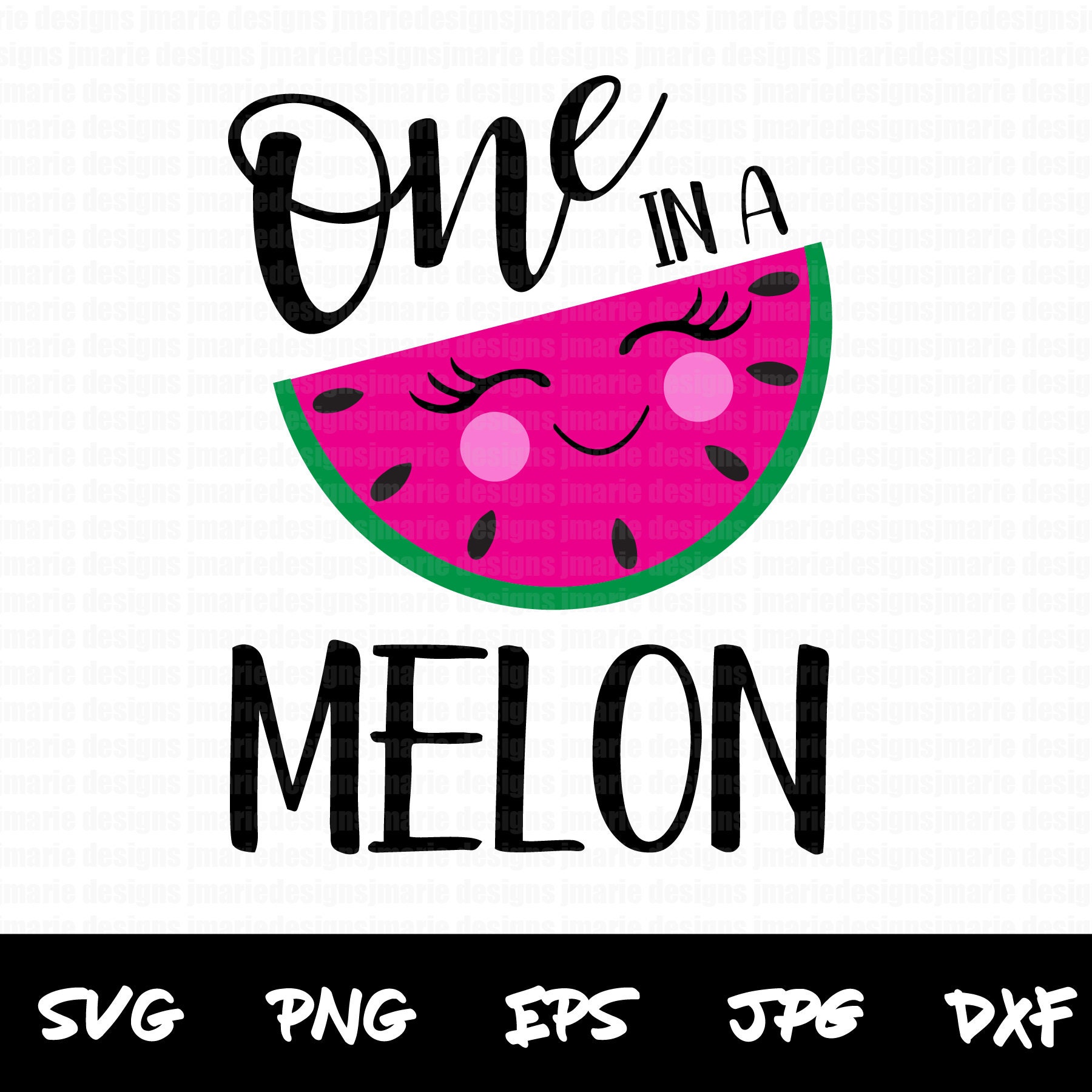 One in a Melon Svg Watermelon Svg Cute Kids Svg for Shirts - Etsy