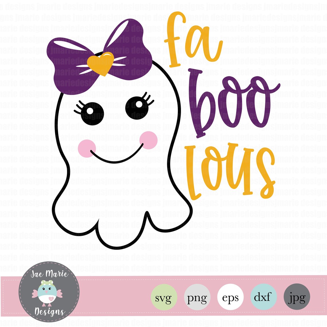 Fa Boo Lous Svg Ghost Svg Cute Girls Halloween Svg Funny - Etsy