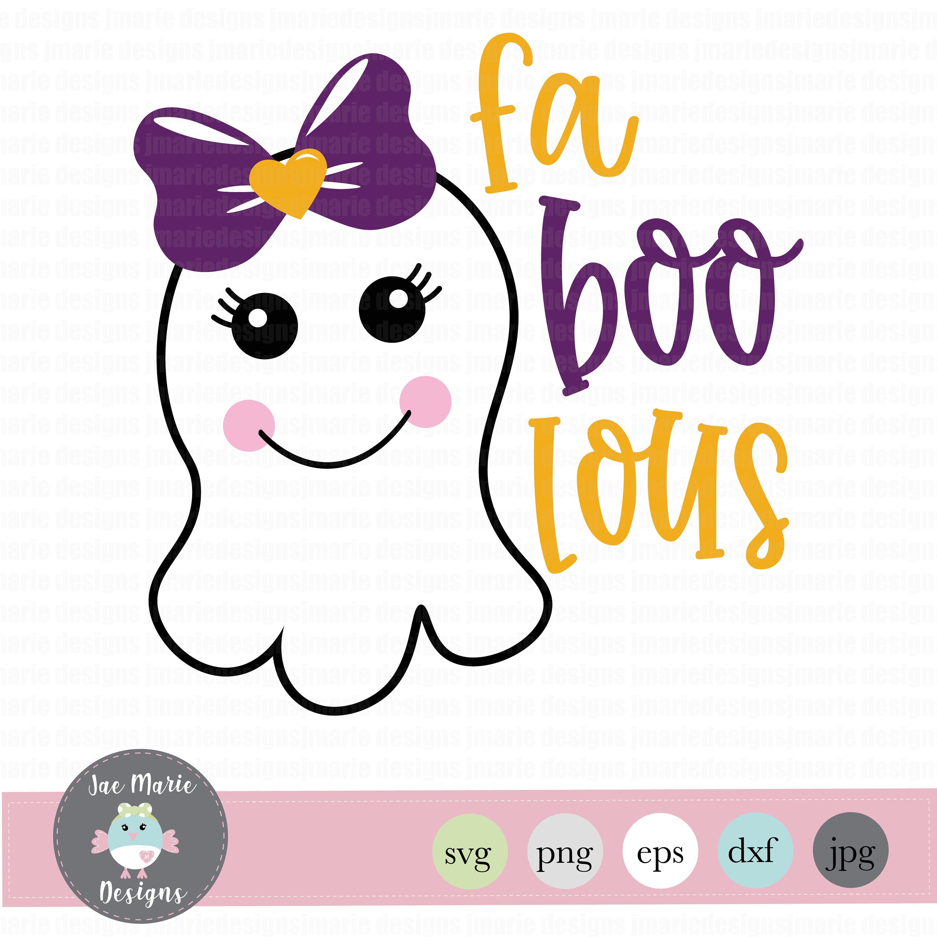 Fa Boo Lous Svg Ghost Svg Cute Girls Halloween Svg Funny - Etsy