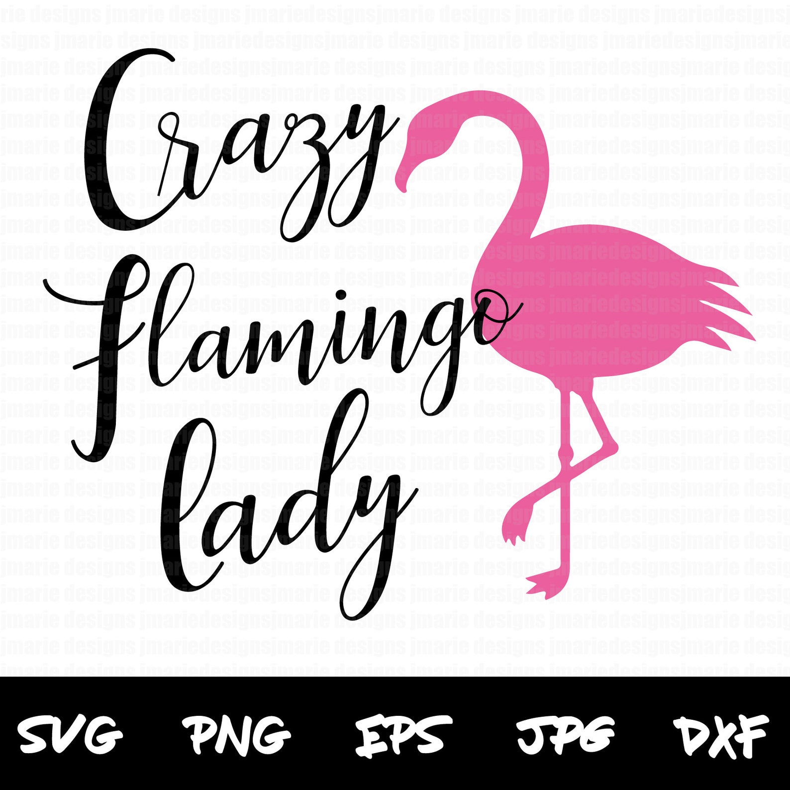 Crazy Flamingo Lady Svg Flamingo Svg Flamingo Cut File Pink - Etsy