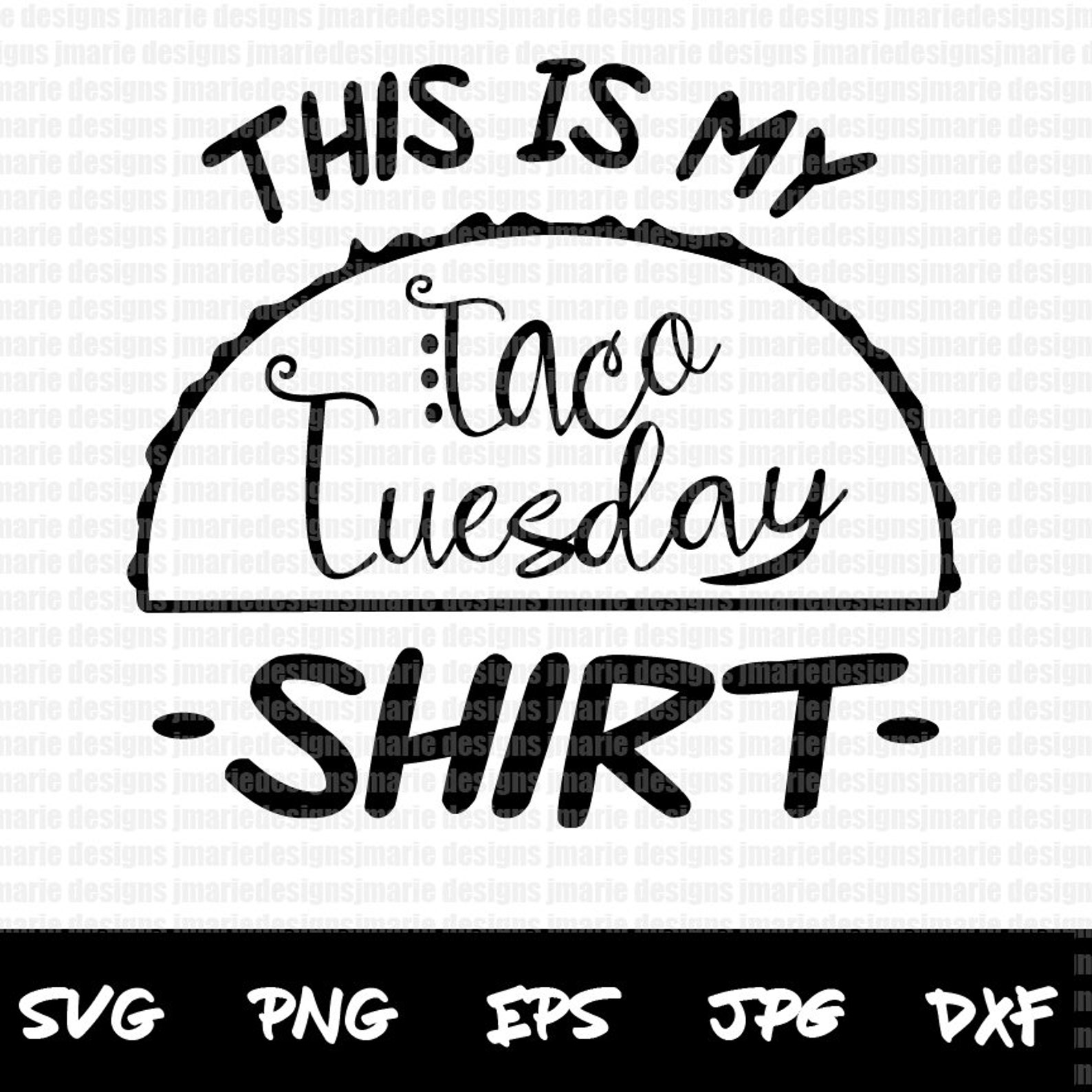 Taco Tuesday Svg Funny Taco Files Cut Files Fun Files for - Etsy