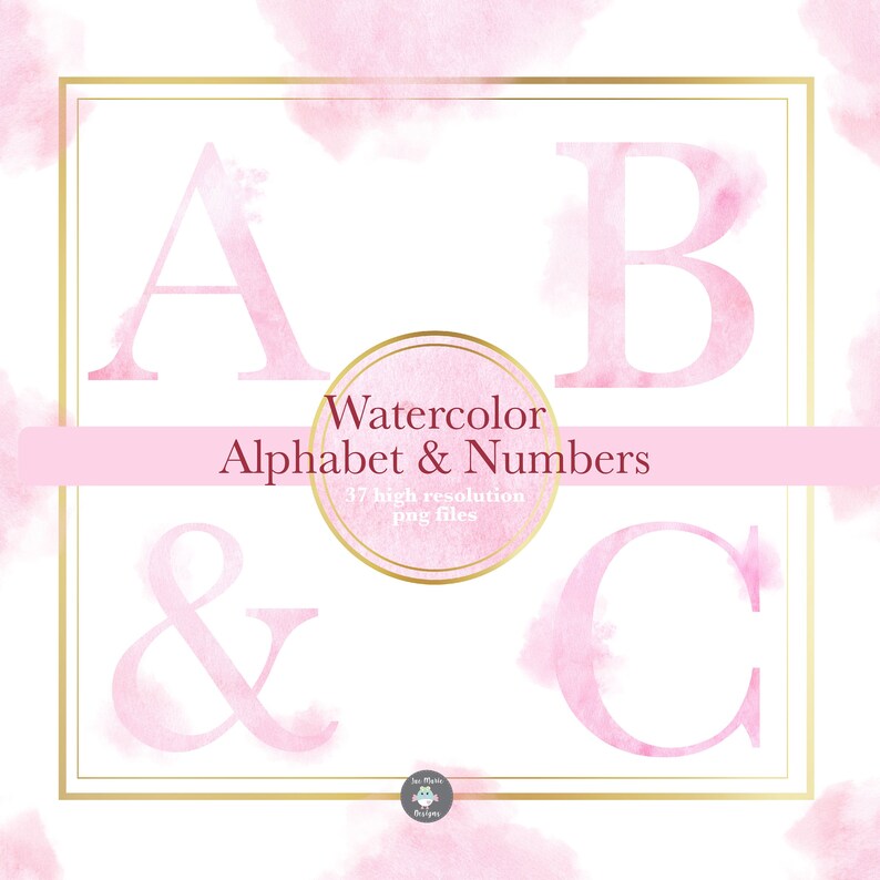 Watercolor Font Watercolor Alphabet Clipart Alphabet - Etsy