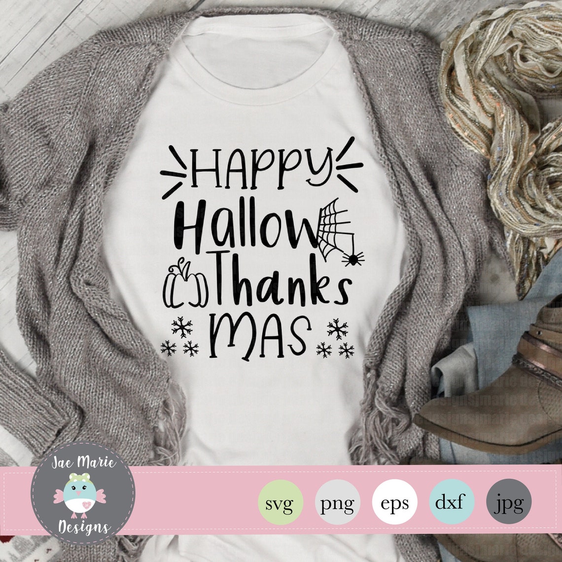 Happy Hallow Thanks Mas Svg Funny Svg Files Funny Holiday - Etsy