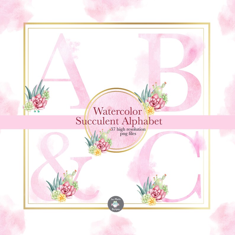 Watercolor Alphabet Clipart Alphabet Clipart Watercolor - Etsy