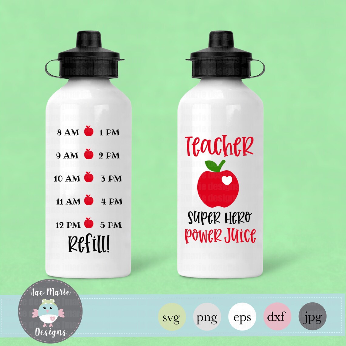Teacher Water Bottle Svg Teacher Gift Svg Teacher Super Hero - Etsy