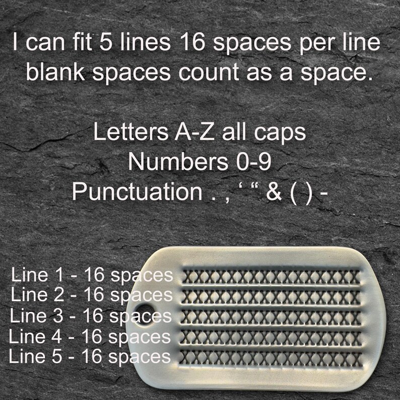 Tactical Dog Tag, Military Dog Tag - Etsy