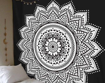 Mandala tapestry | Etsy