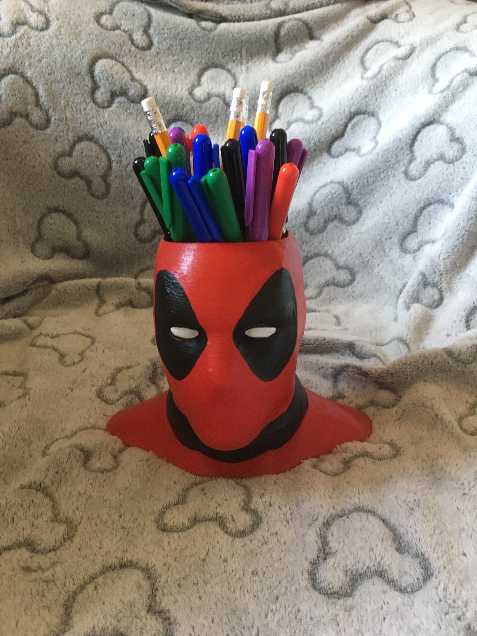 Deadpool Head Pencil Holder