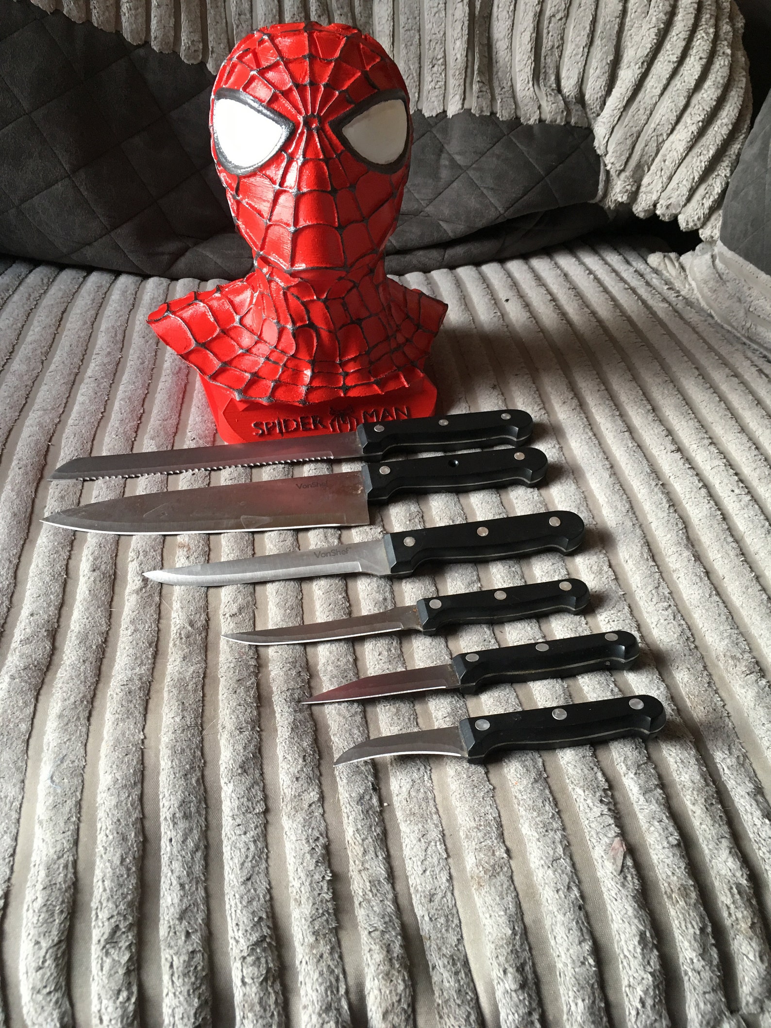 Spider Man Knife Block - Etsy