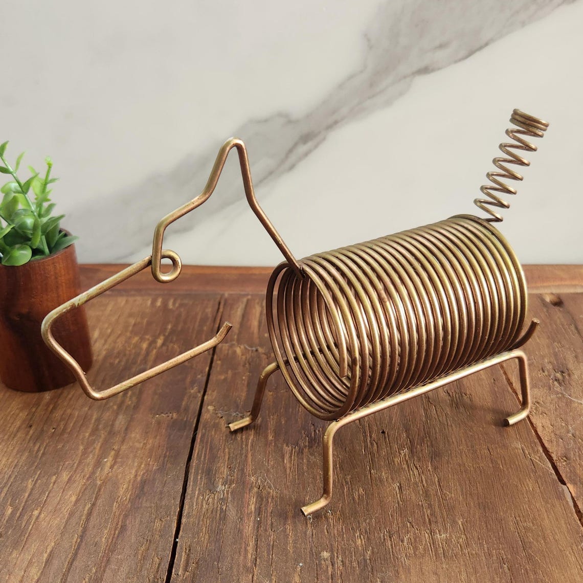 Scottie Dog Metal Coil Memo Holder - Etsy