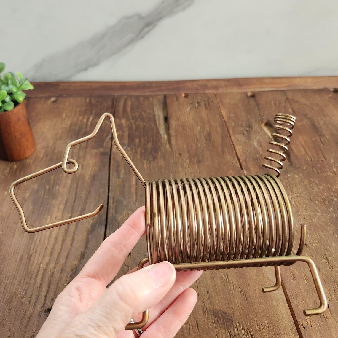 Scottie Dog Metal Coil Memo Holder - Etsy