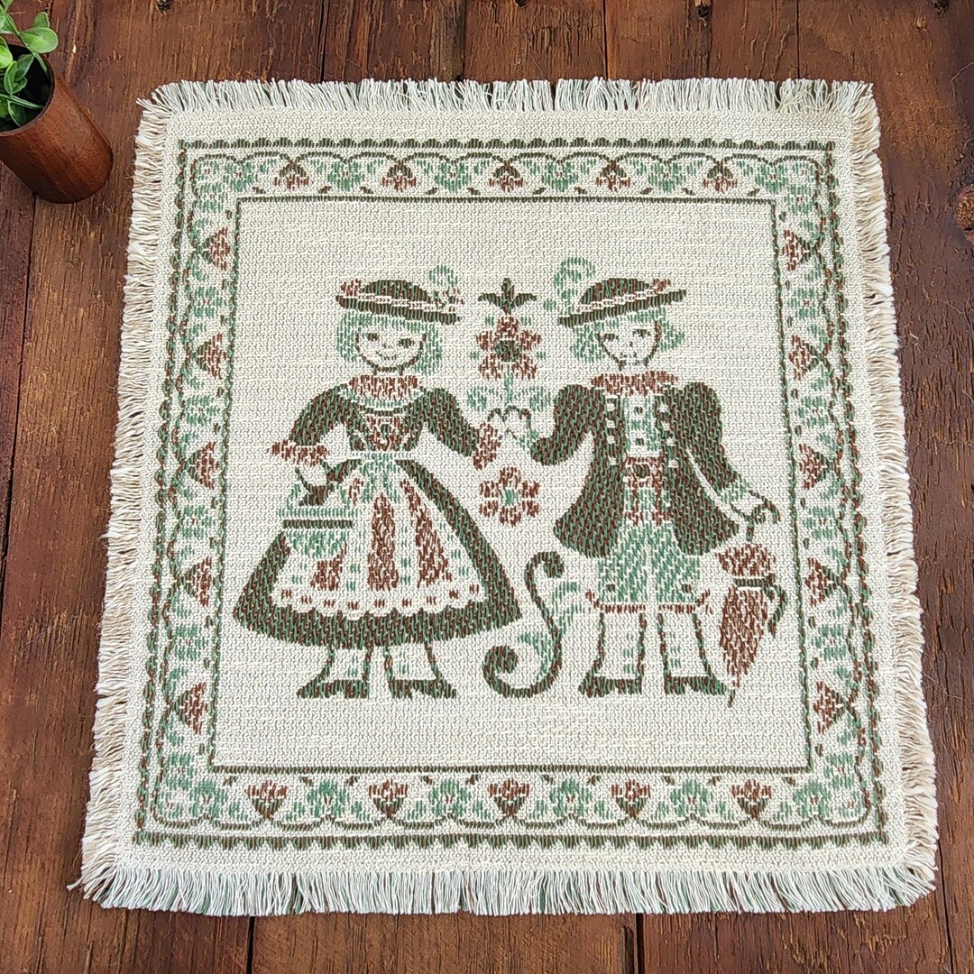 Austrian Folk Art Placemats/textiles - Set of Four - Etsy