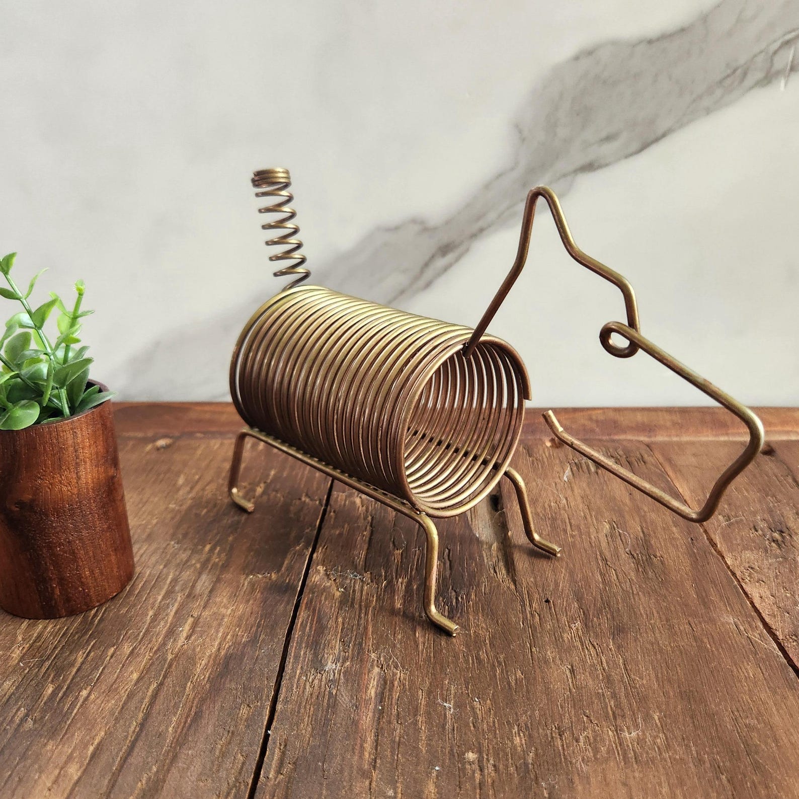 Scottie Dog Metal Coil Memo Holder - Etsy