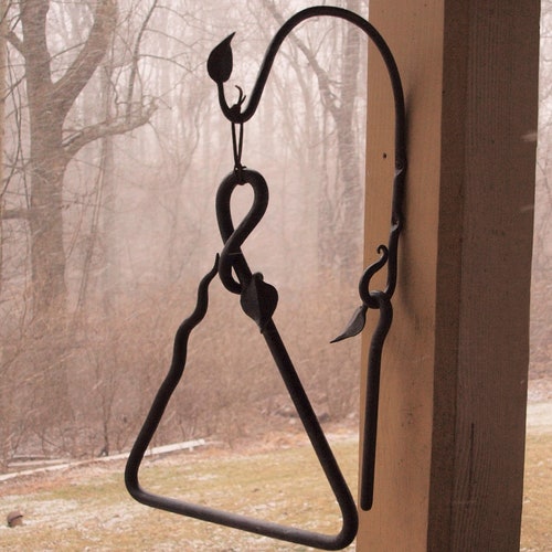 Hand Forged Leaf End Dinner Bell Dinner Bell Dinner Gong - Etsy