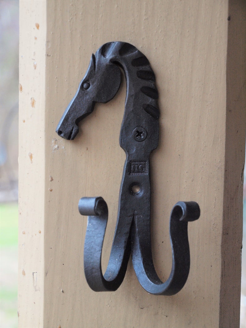 Hand Forged Horse Head Wall Hook Blacksmith Made Horse Head - Etsy