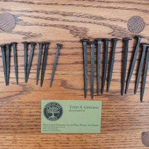 Set of 5 Hand Forged Rose-head Nails in Display Packaged, Hand Made ...