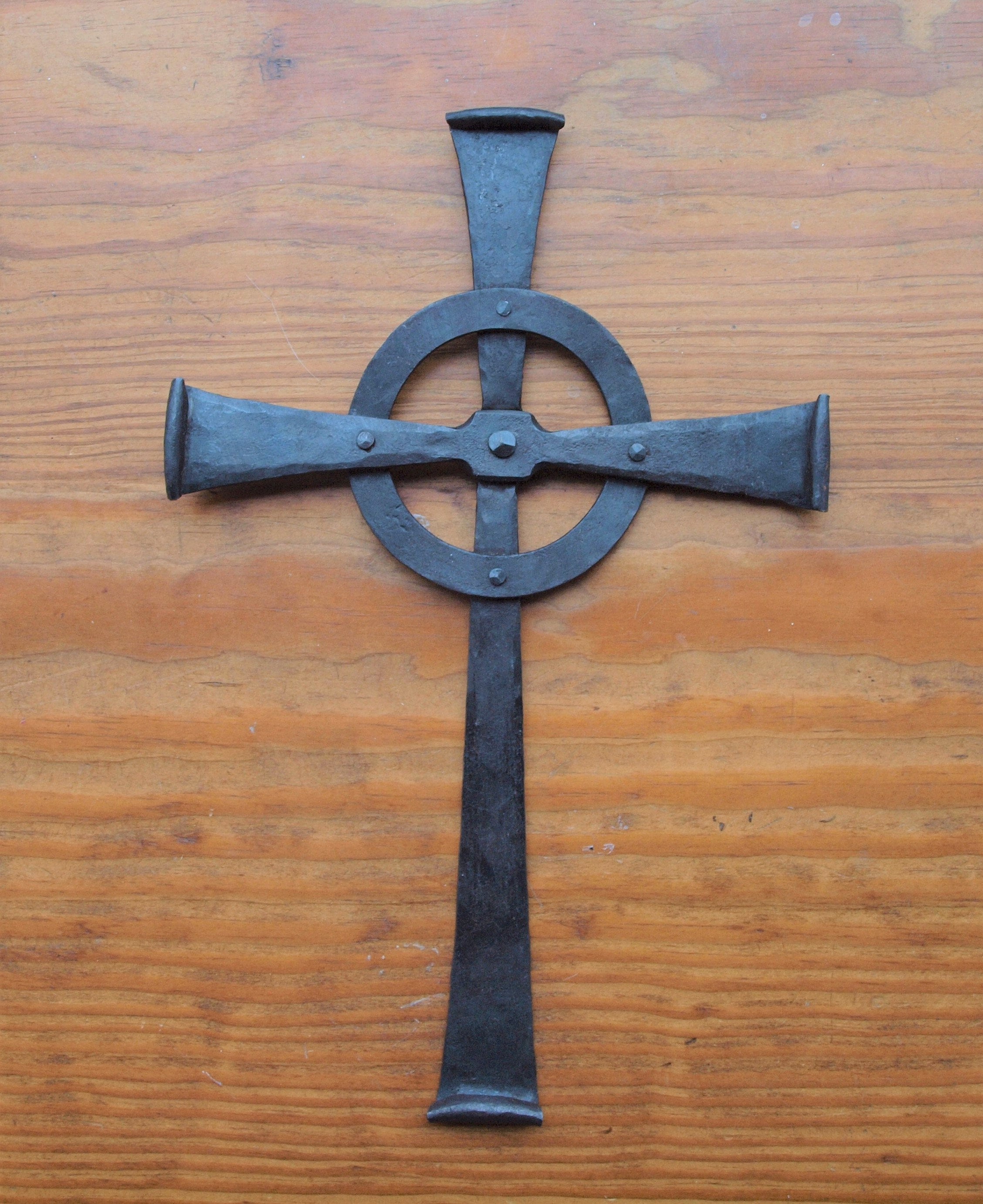 Hand Forged Steel Celtic Wall Cross, Hanging Wall Cross, Wall Art ...