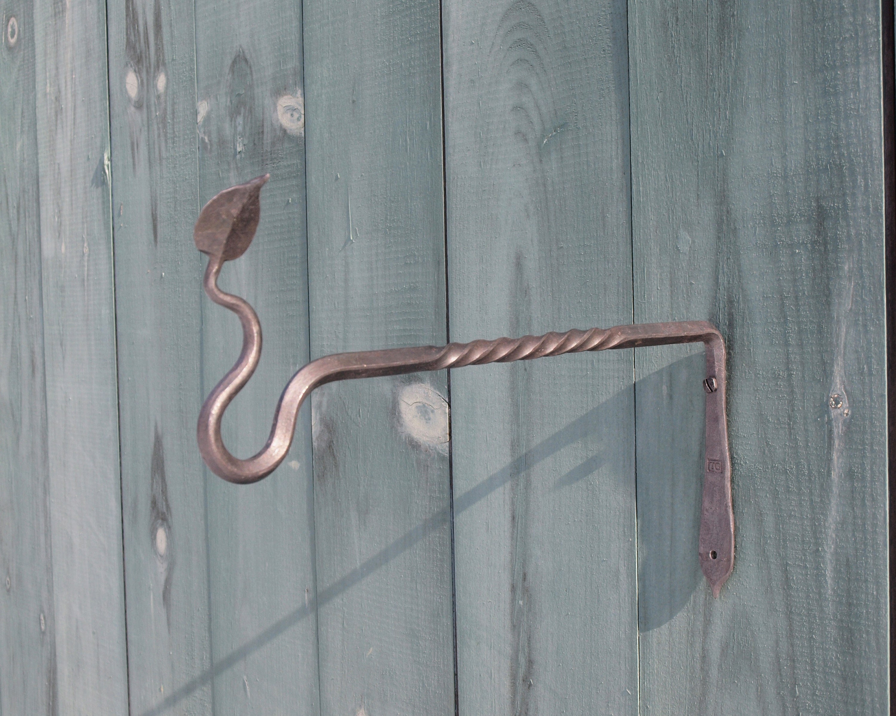 Hand Forged Leaf End Plant Hanger Plant Hanging Bracket - Etsy