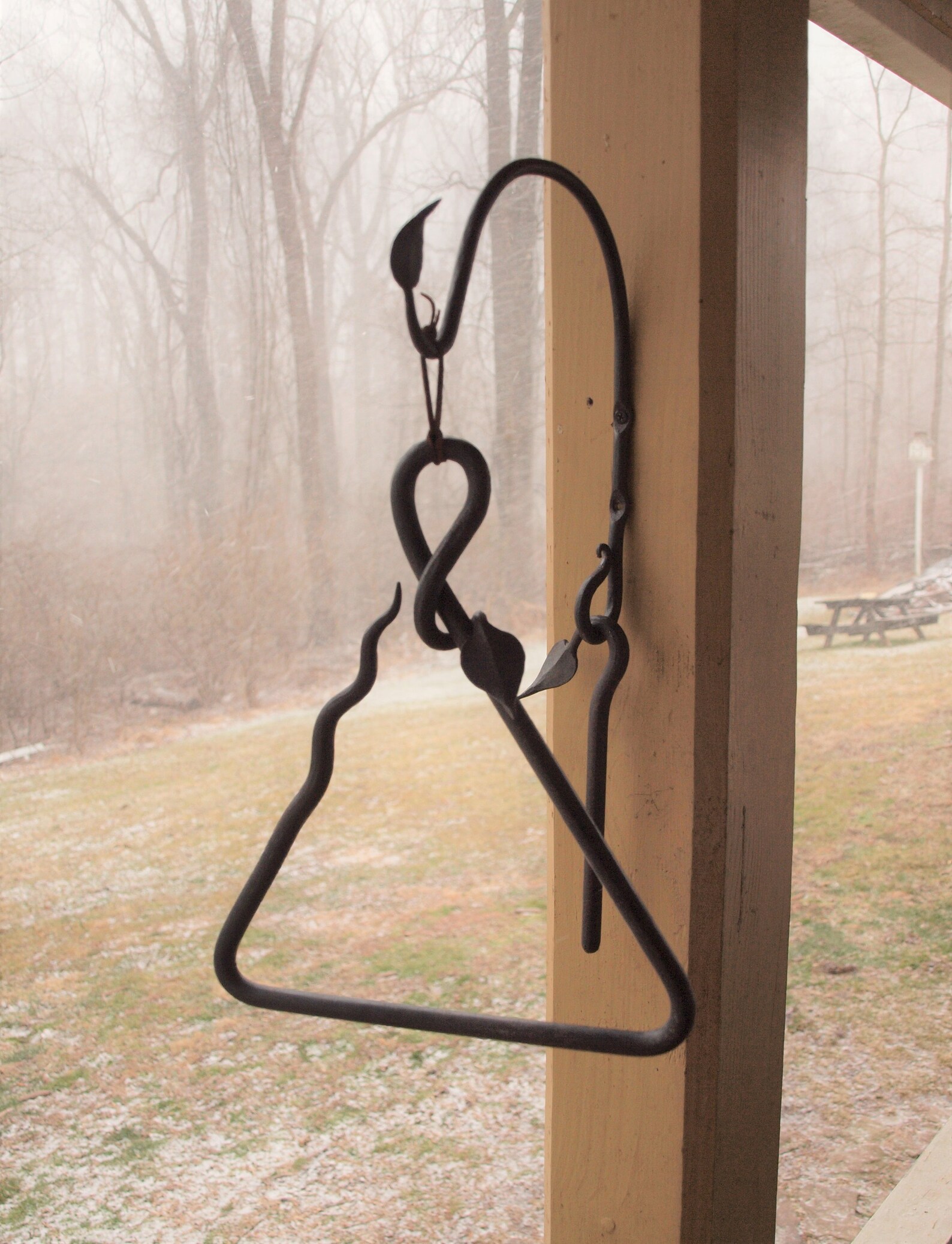 Hand Forged Leaf End Dinner Bell, Dinner Bell, Dinner Gong, Leaf End ...