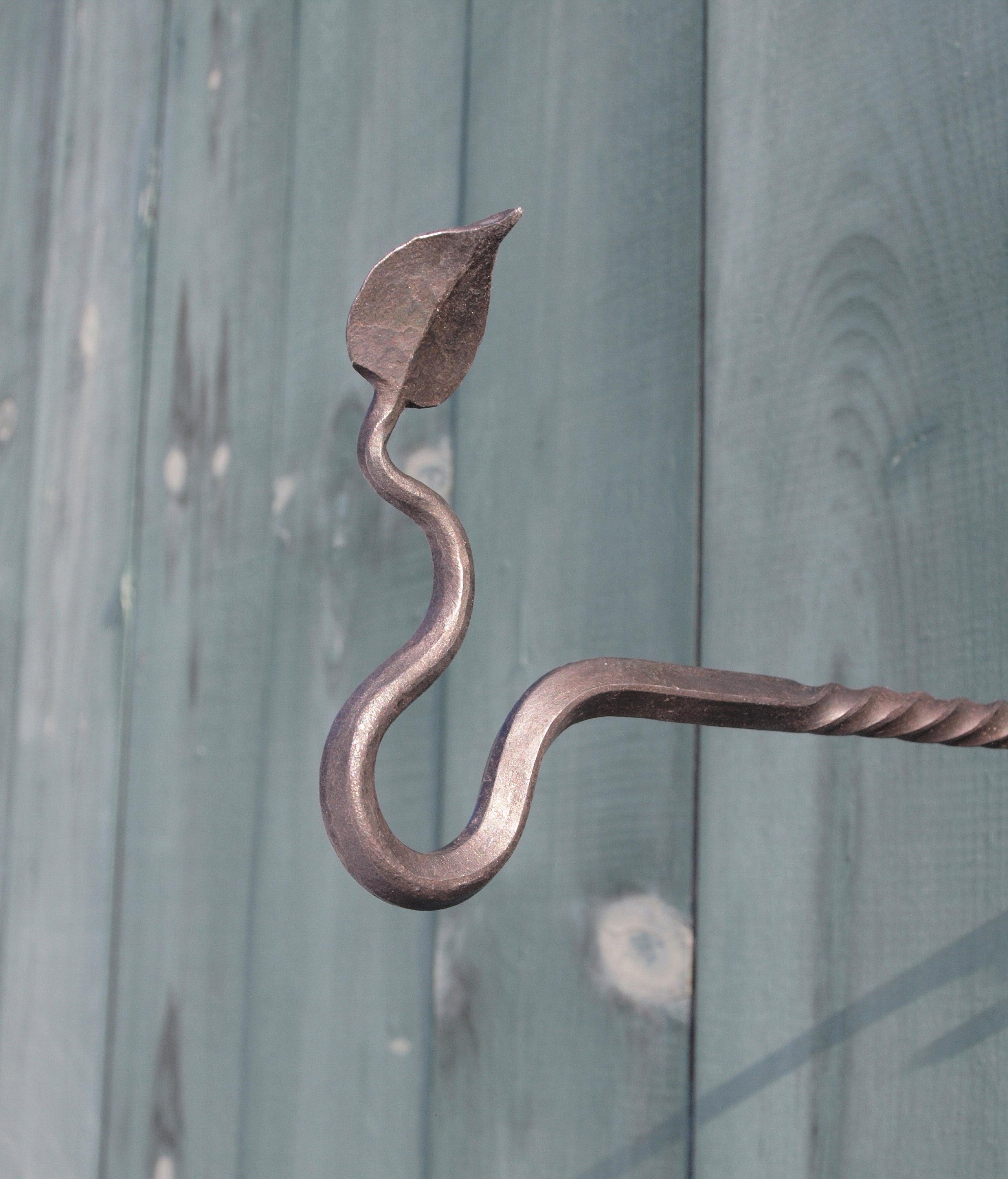 Hand Forged Leaf End Plant Hanger Plant Hanging Bracket - Etsy