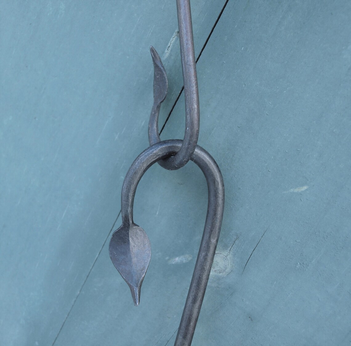Hand Forged Leaf End S-hooks Leaf S-hooks Plant Hanger Hook | Etsy