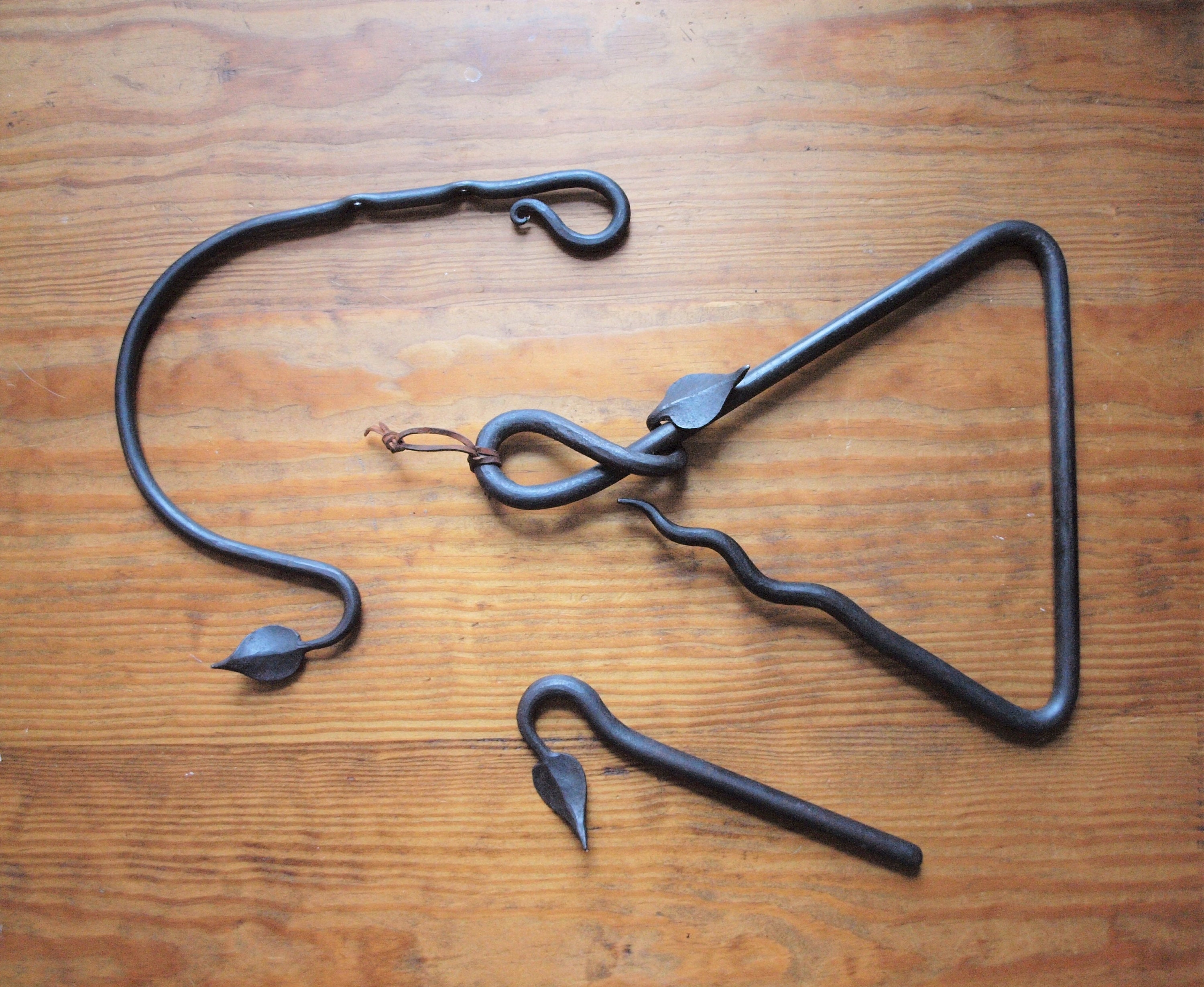 Hand Forged Leaf End Dinner Bell Dinner Bell Dinner Gong - Etsy