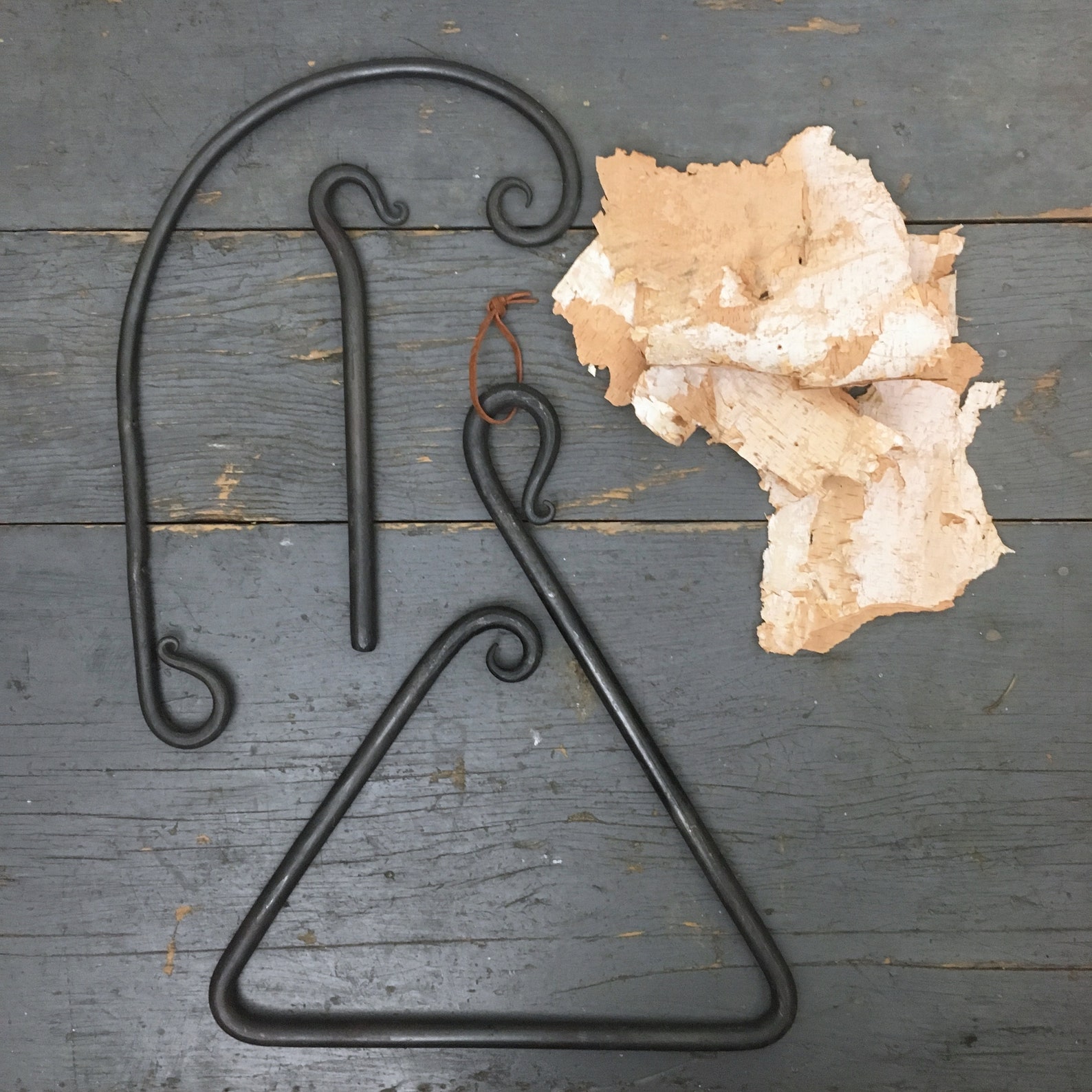 Hand Forged Dinner Bell Triangle, Dinner Bell, Triangle Gong, Triangle ...