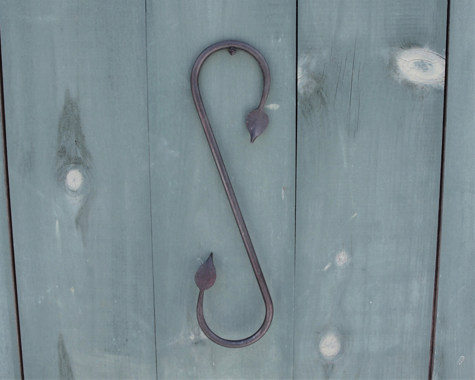 Hand Forged Leaf End S-hooks Leaf S-hooks Plant Hanger Hook | Etsy