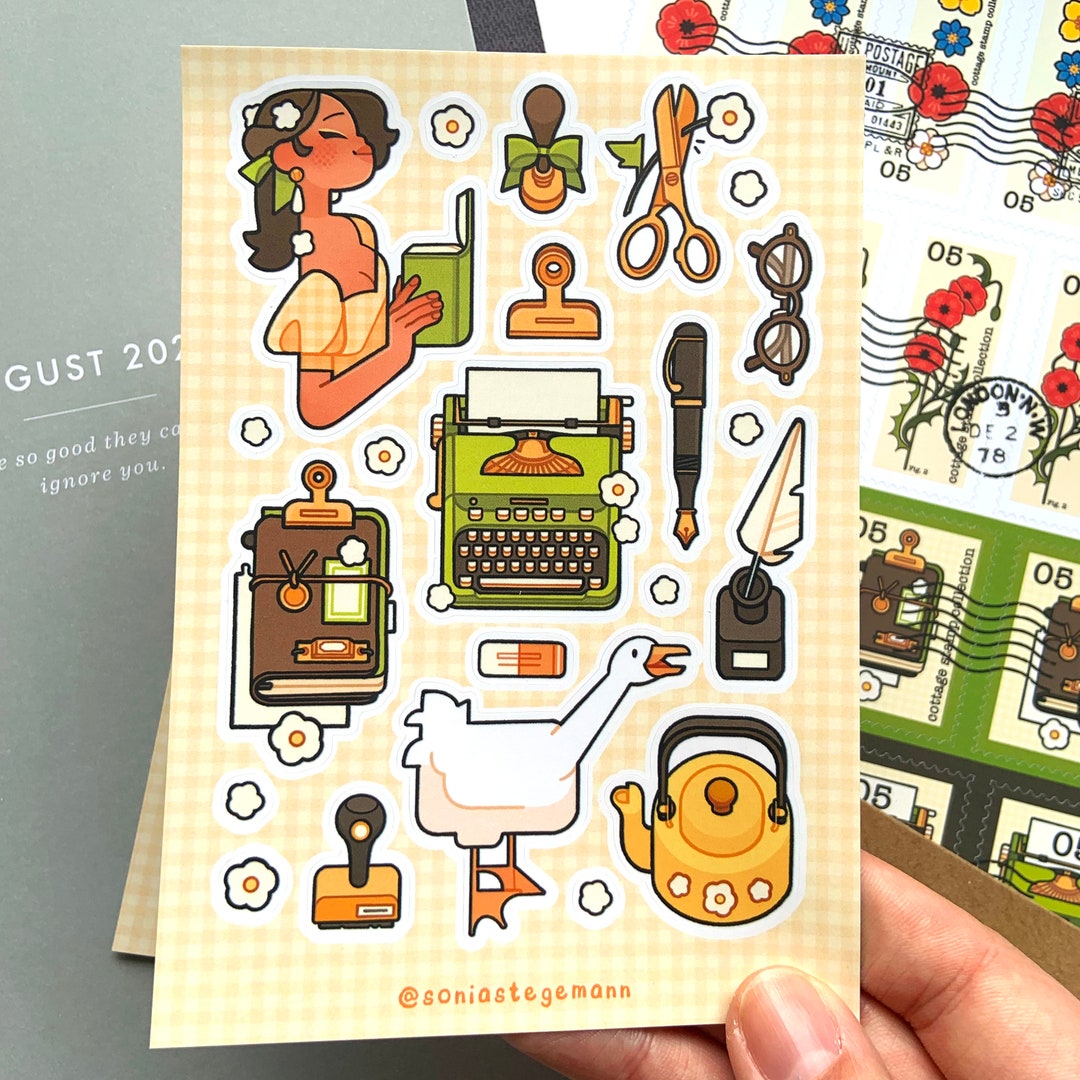 Cottage Core Sticker Sheet - Etsy