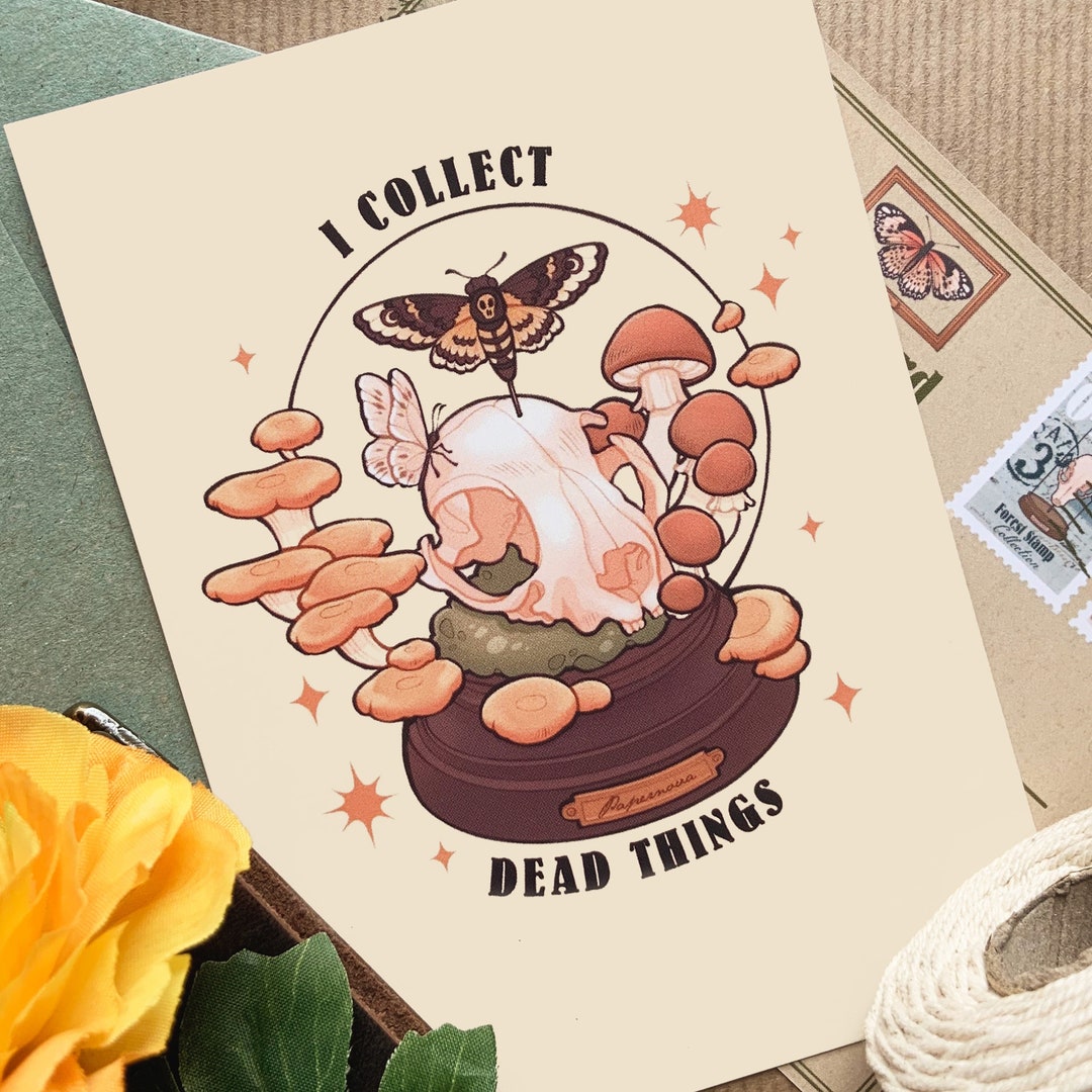 I Collect Dead Things Postcard Print - Etsy