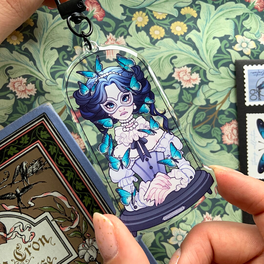 Butterfly Lady Acrylic Charm - Etsy
