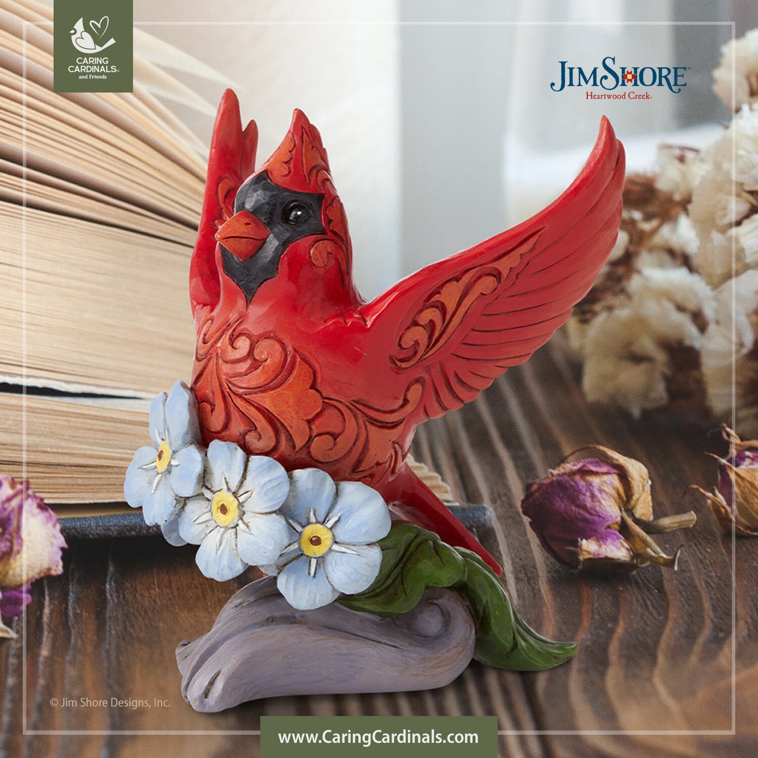 CARDINAL Memorial Sculpture by Jim Shore, Memorial Gift, Sympathy Gift ...