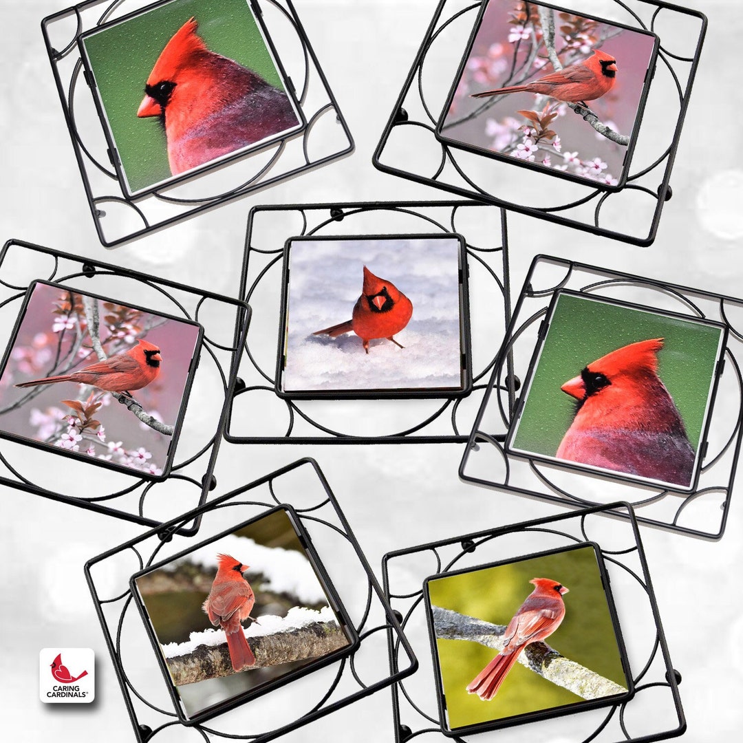 CARDINAL KITCHEN TRIVETS Cardinal Gift Redbird Gift Memorial - Etsy