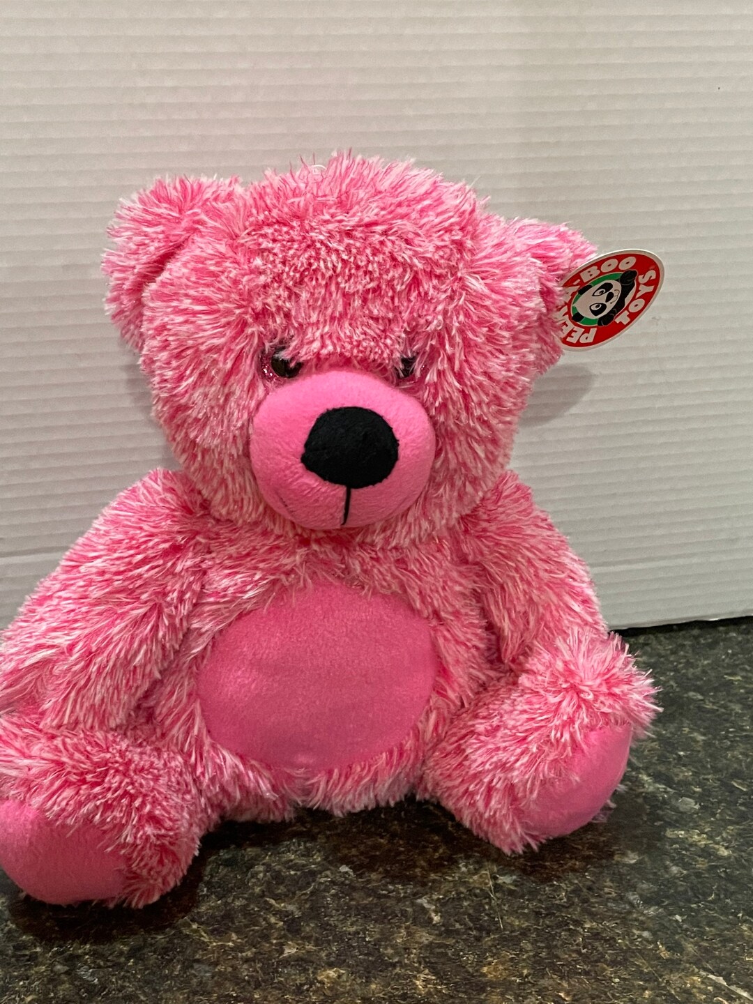 PEEK-A-BOO Plush Bear Pink 11” Livable and Huggable Rare - Etsy