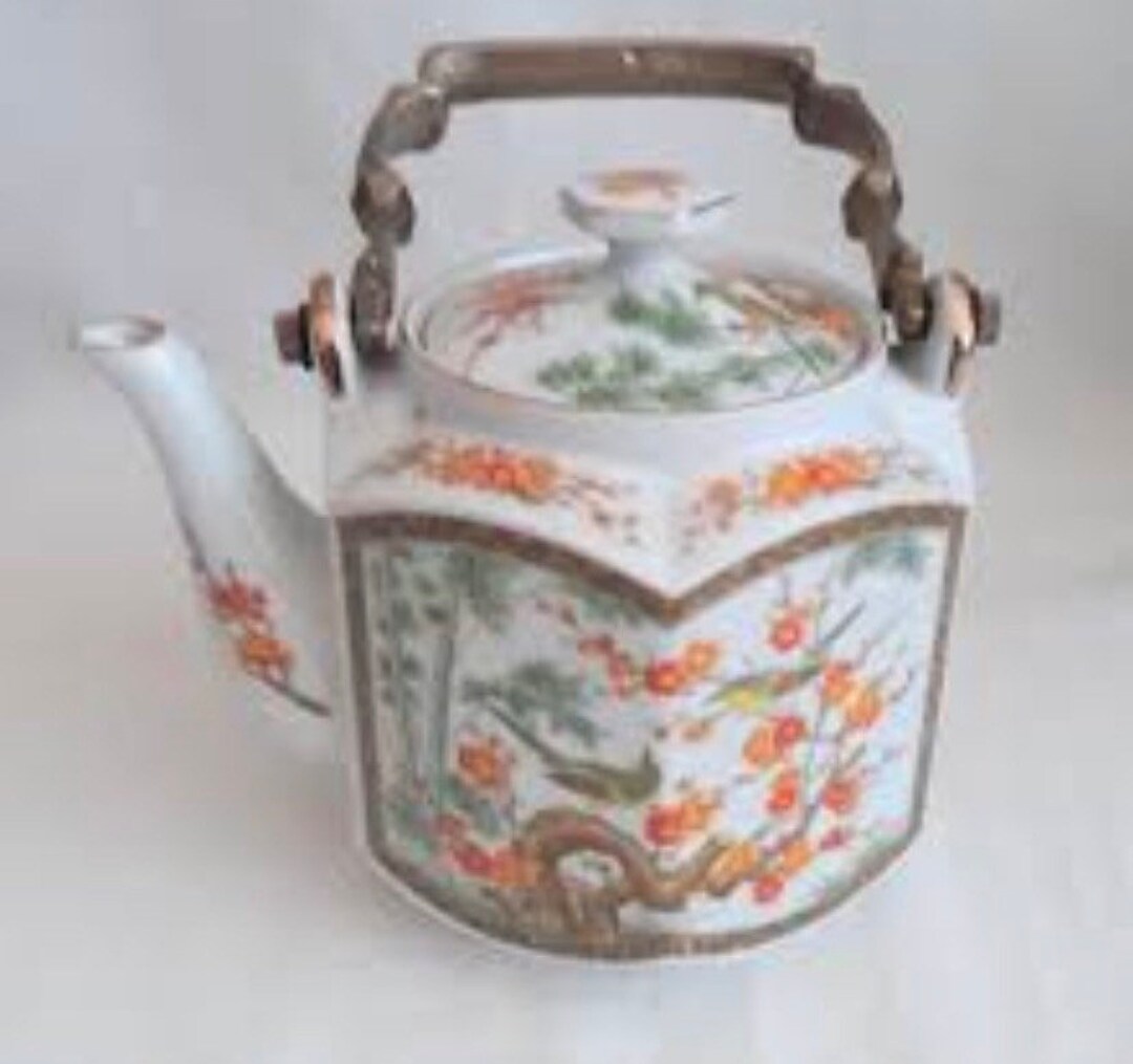 Vintage Shafford Fine Porcelain Floral Teapot Japan - Etsy