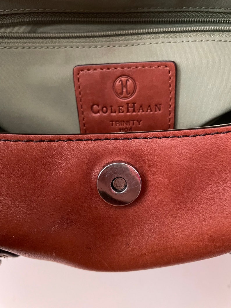 Cole Haan Handbag ” Trinity “ Brown Vintage - Etsy