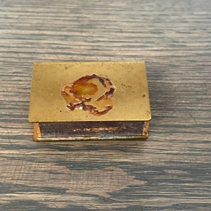 Vintage Metal Match Box From 1950,s 1” X 2”empty - Etsy