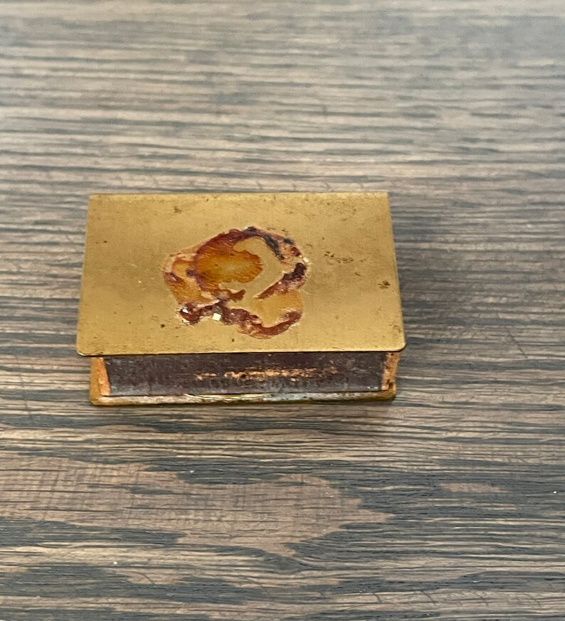 Vintage Metal Match Box From 1950,s 1 X 2empty - Etsy