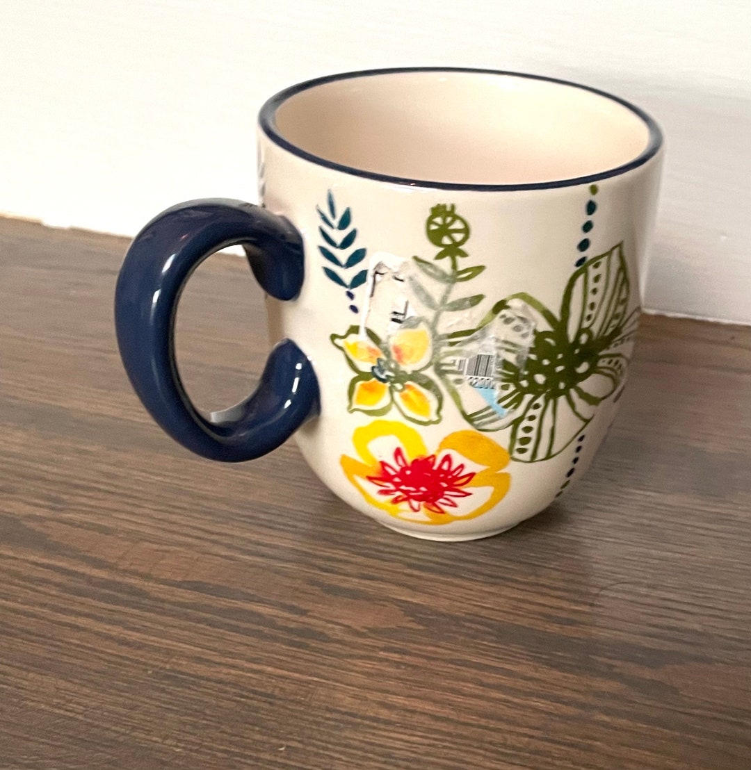 Threshold Godwin Garden Stoneware Coffee Mug Porcelain Flowers Tea Mug ...
