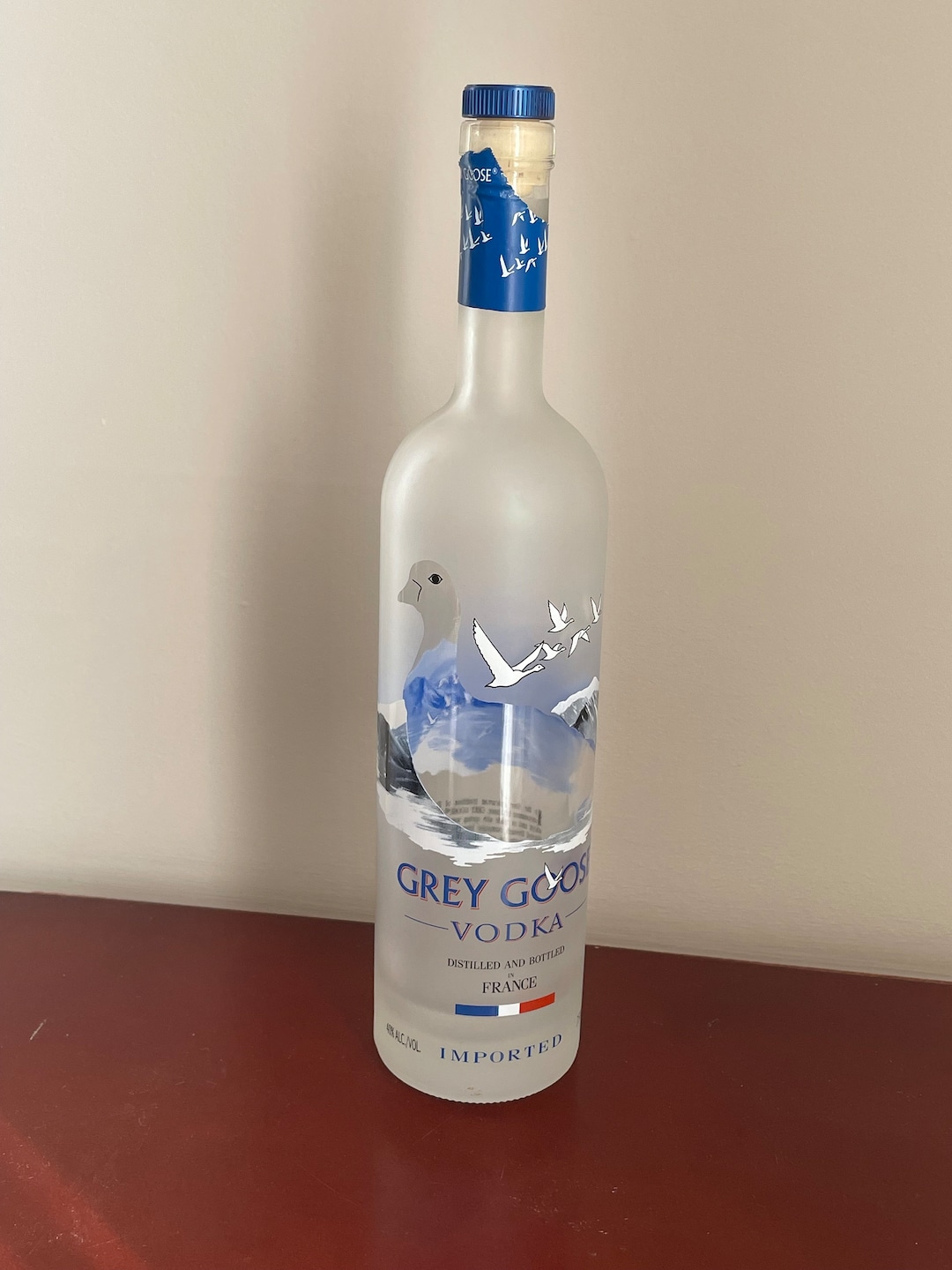 Grey Goose Empty Glass Bottle - Etsy