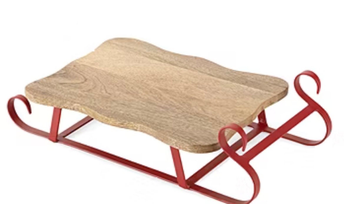 Christmas Charcuterie Sleigh Unique Cheese Board Handmade - Etsy