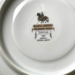 Black Knight Wallenberg Studio Set of 4 Saucers Germany - Etsy