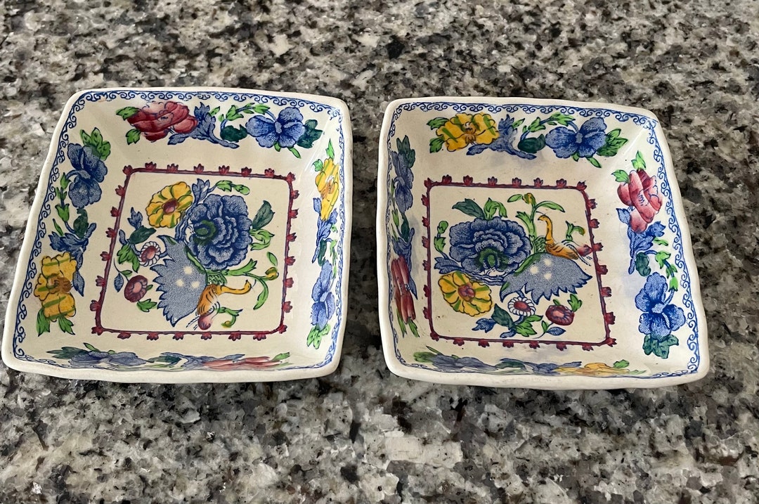 Regency Plantation Colonial Mason 4 1/8” Set 2 Sweet Dish Bowl Handmade ...