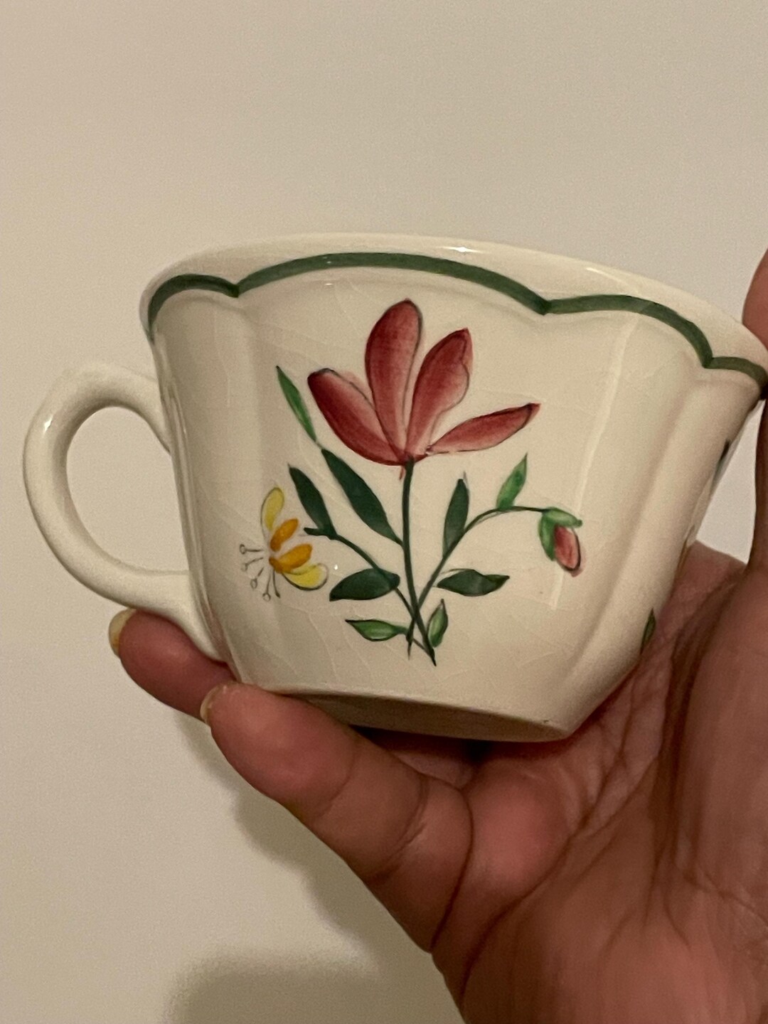 Vintage Longchamps Set of 2 Tulip Tea Cups & Saucers France - Etsy