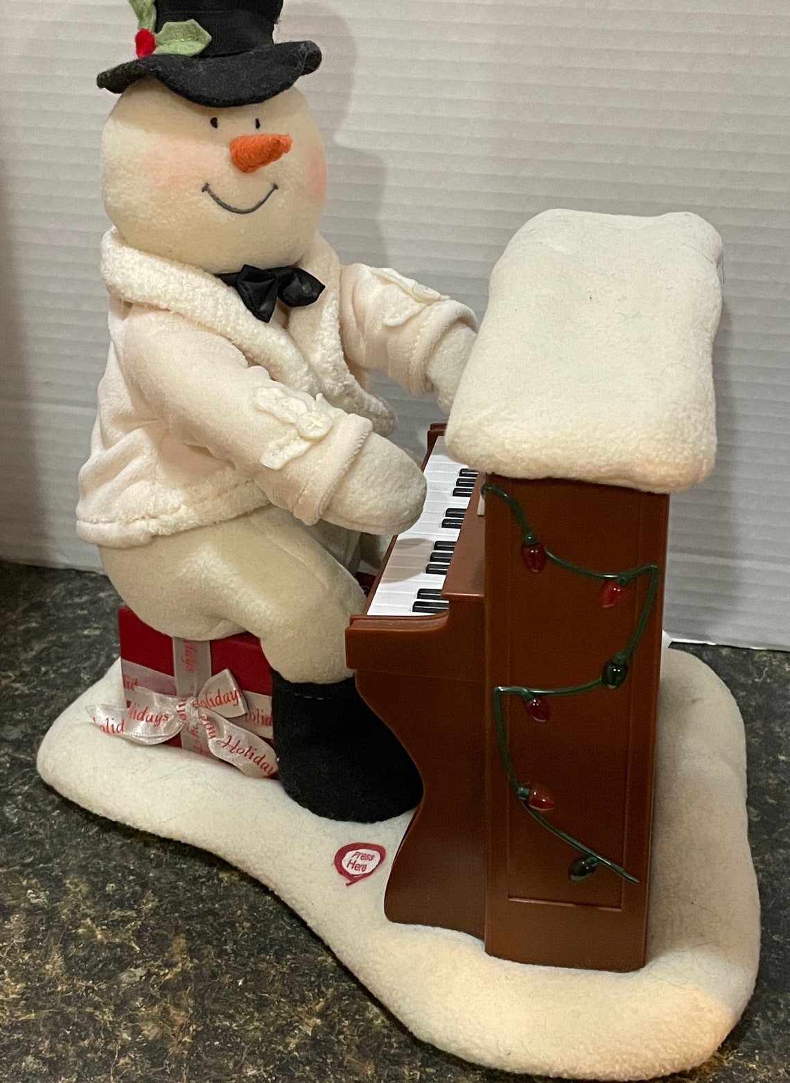 Hallmark 2005 Piano Playing Snowman Techno Plush. Animated - Etsy