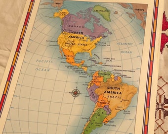 United States Map Placemat Practice Learning States and Capitals Dry ...